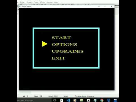 #1 Game Menu Created Using C++ | Graphics in c++ | Cool Programming Projects #shorts - YouTube