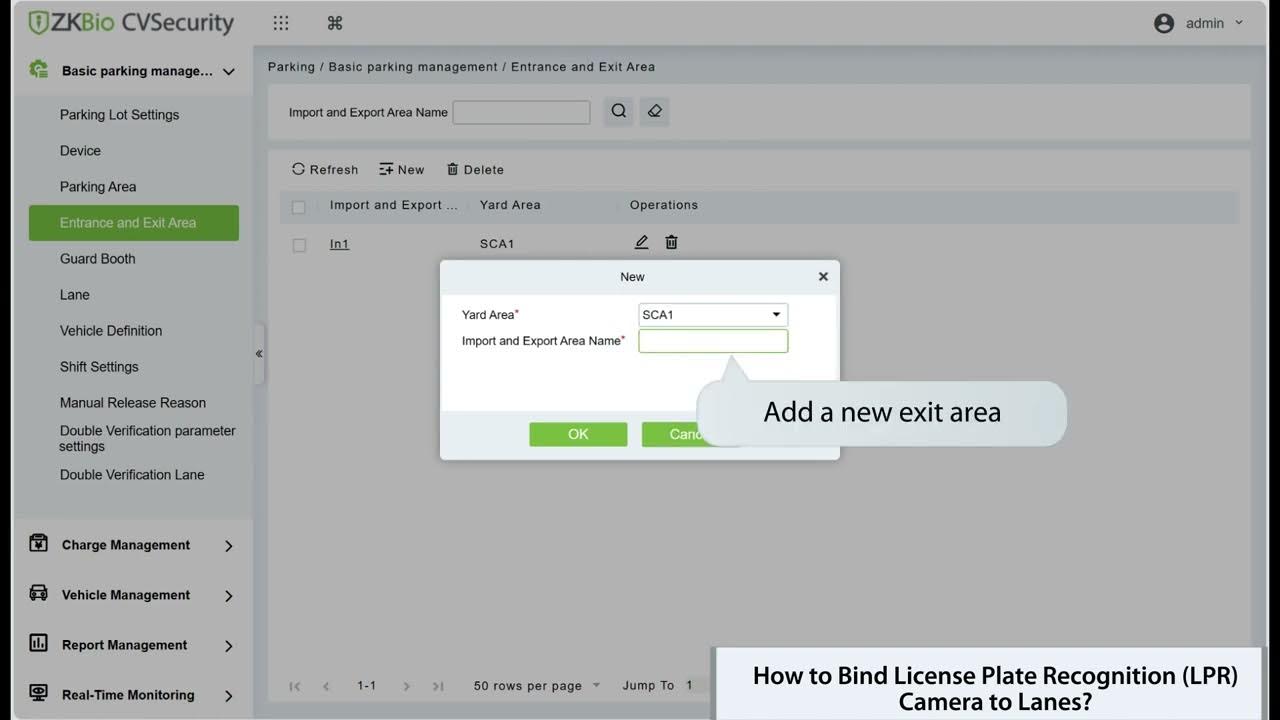 ZKBio CVSecurity Tutorial - How to Bind License Plate Recognition (LPR) Camera to Lanes? - YouTube