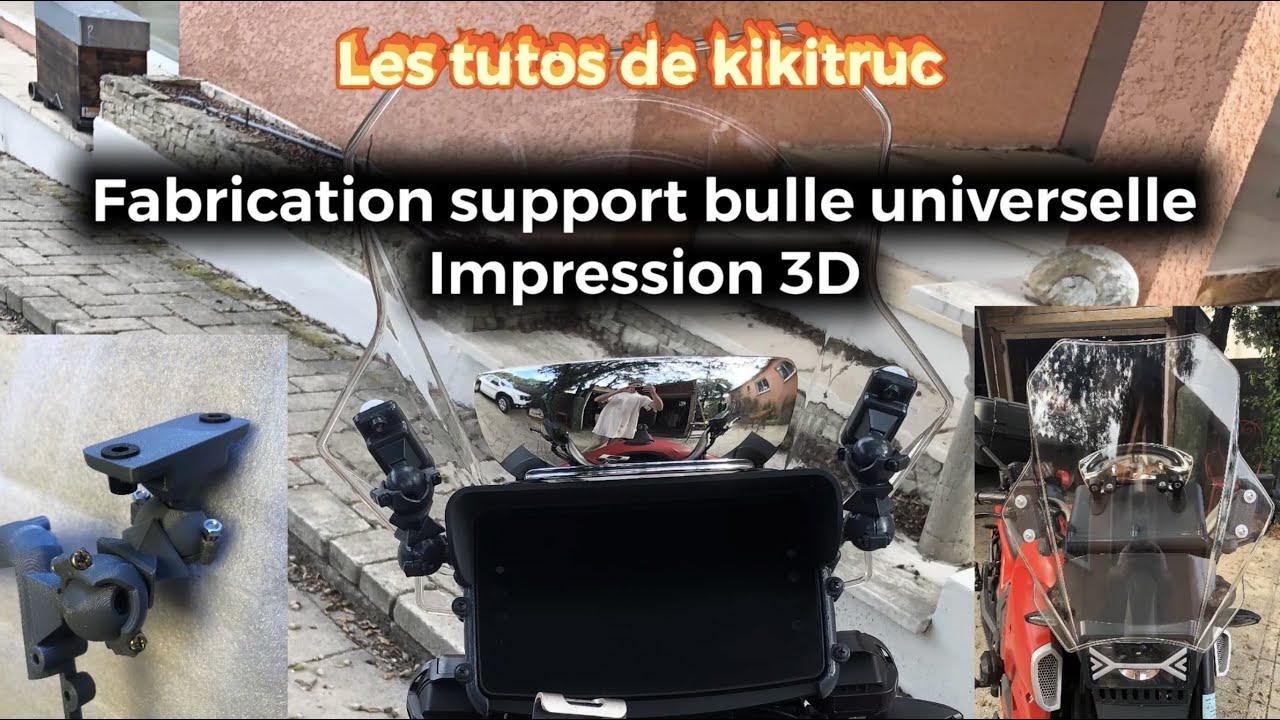 Alrendo TS bravo : fabrication support bulle universelle. Impression 3D ...
