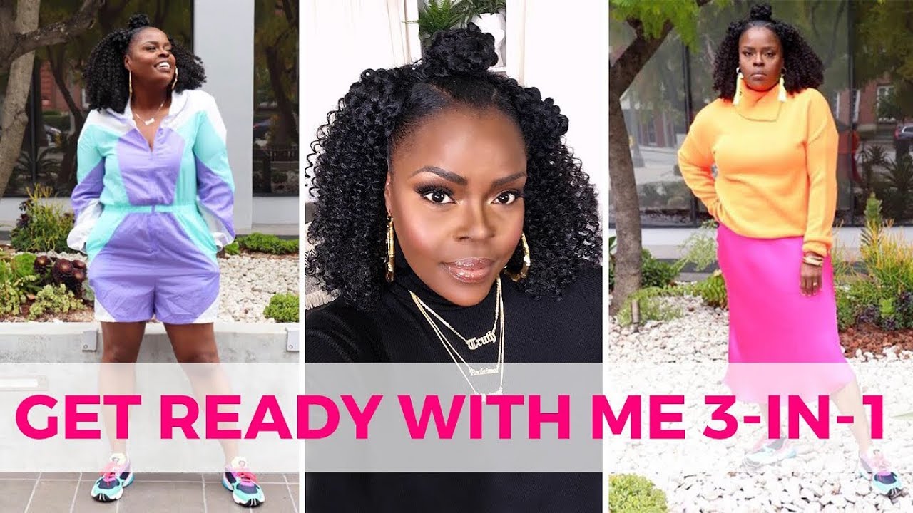GET READY WITH ME (Hair, Makeup, Outfit) - YouTube