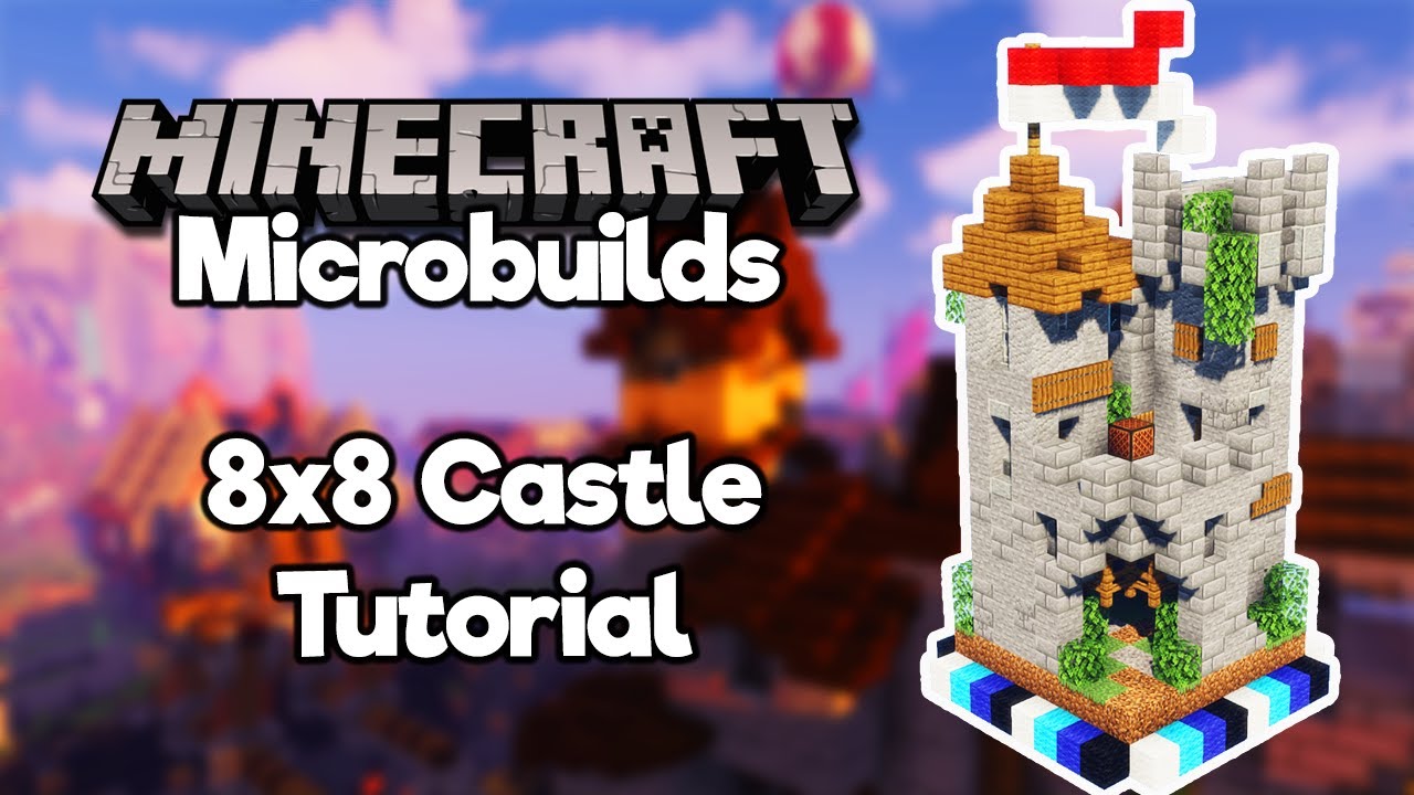 Minecraft Microbuilds: 8x8 Castle! [Build Tutorial] - YouTube
