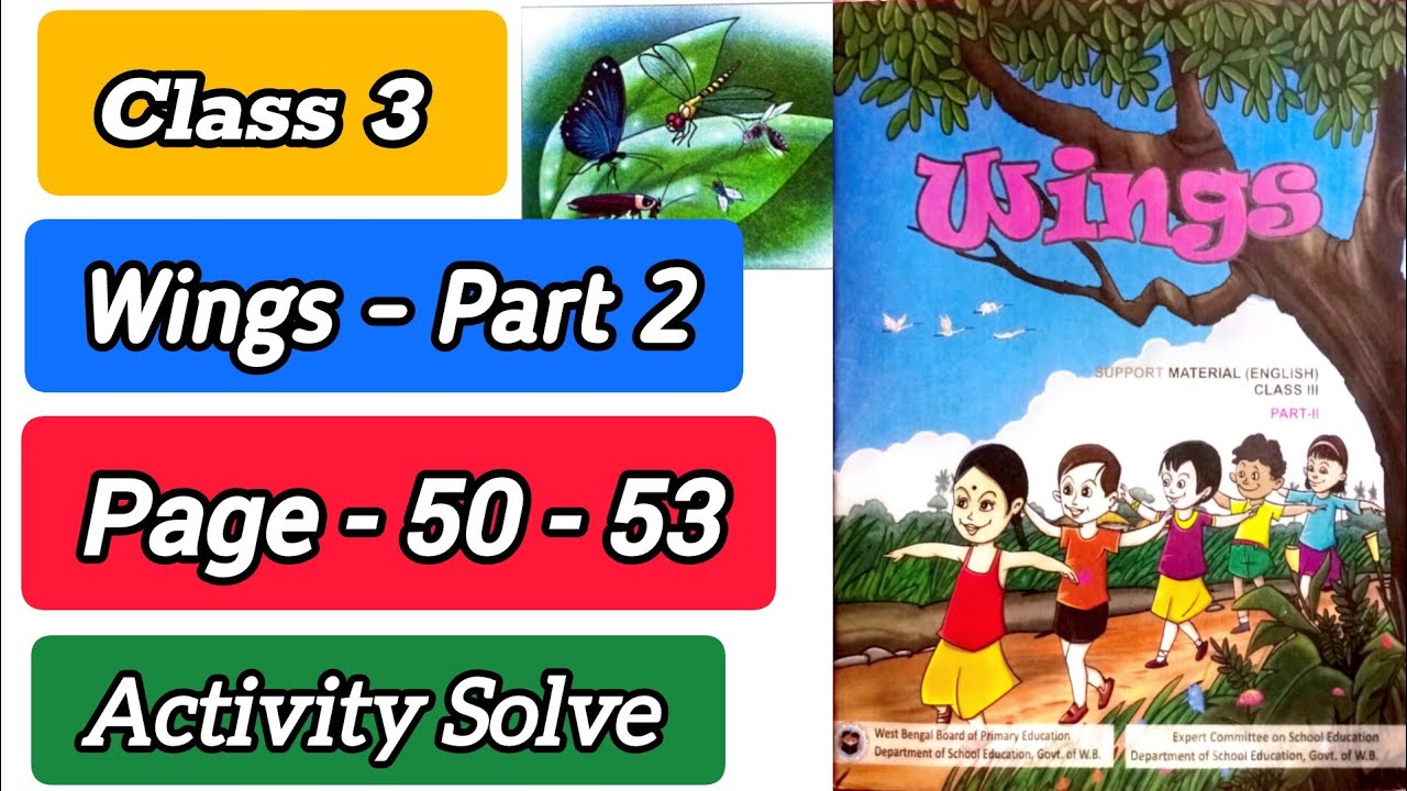 Class 3 - English Wings - Part 2 - Lesson 3 - Page - 49 50 51 52 53 ...