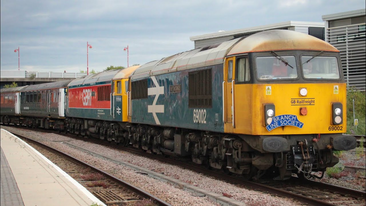 69002 ‘Bob Tiller CM&EE’, 69004 ‘RIDC Melton’ & 57303 on the Greatest ...