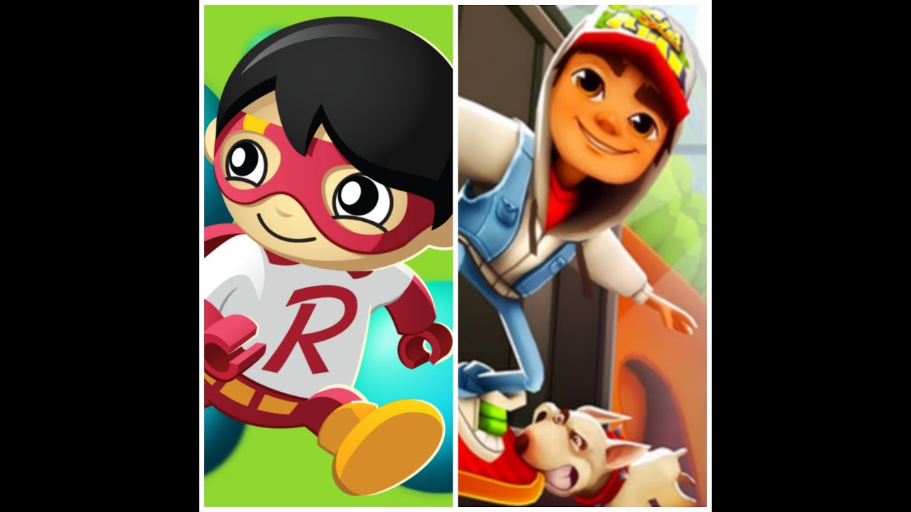 #weekend Best Tag with Ryan: Red T Shirt Ryan vs Subway Surfer Match ...