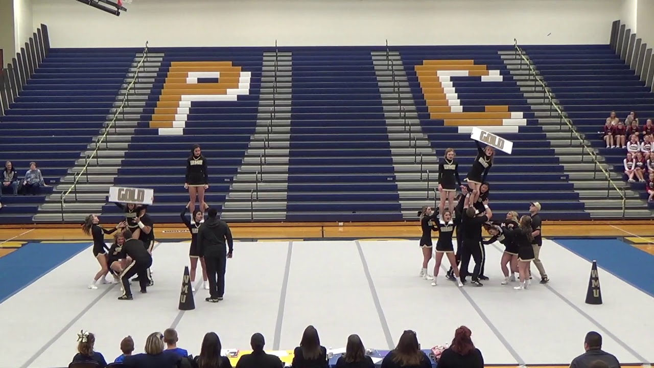 Western Michigan University National Cheer at PC 1-4-2020 - YouTube