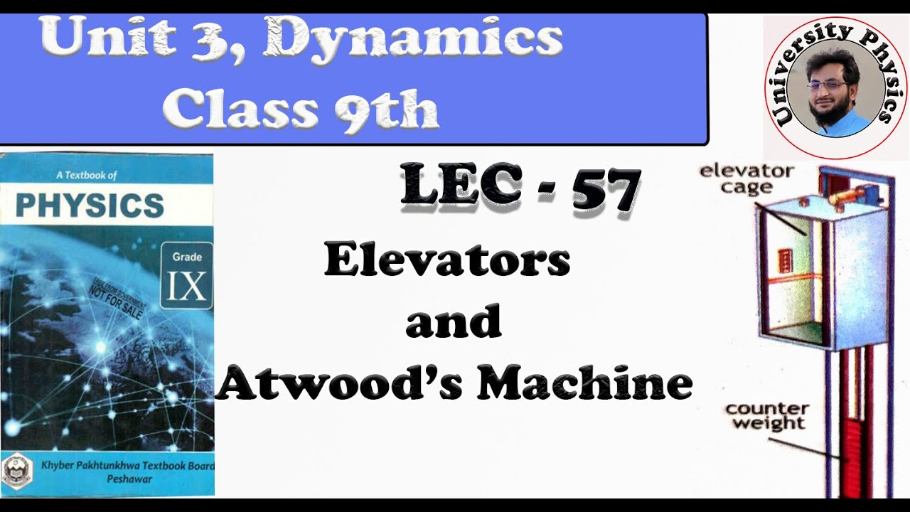 Elevators and Atwood’s Machine | class 9 physics | Unit 3 | dynamics - YouTube