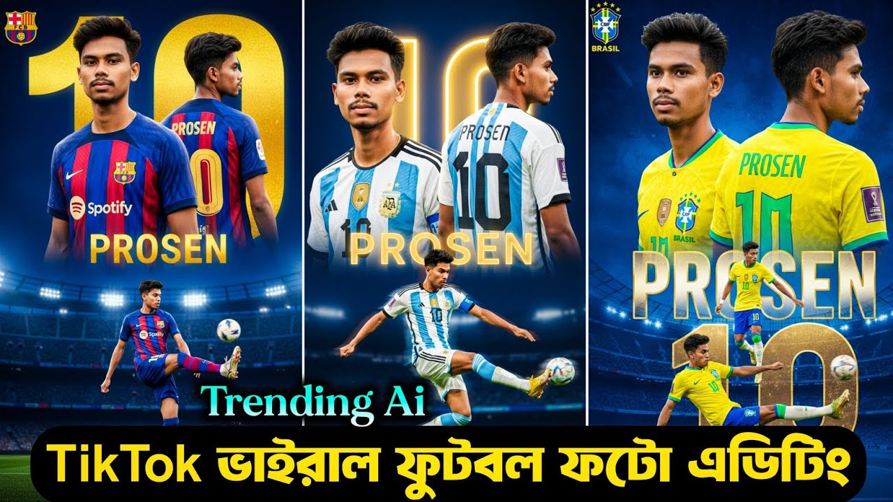 New Trending Football Photo Editing Prompts | Ai Gemini Bangla Tutorial ...