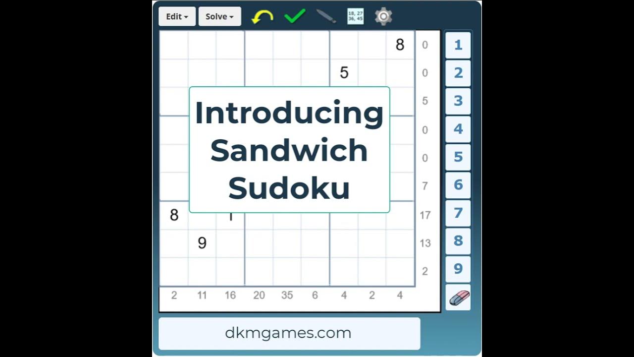 Introducing Sandwich Sudoku - YouTube