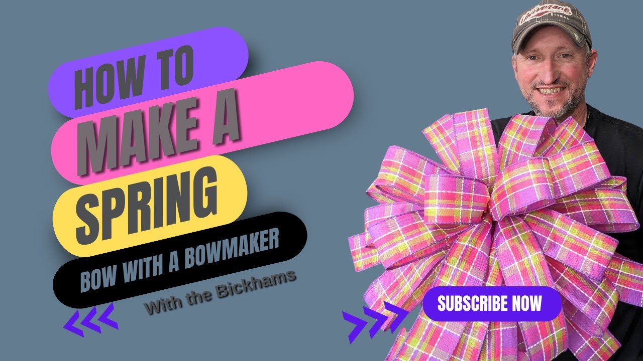 Making a Spring/Easter Bow on the Pro Bow 4 in 1 | How to make a bow ...