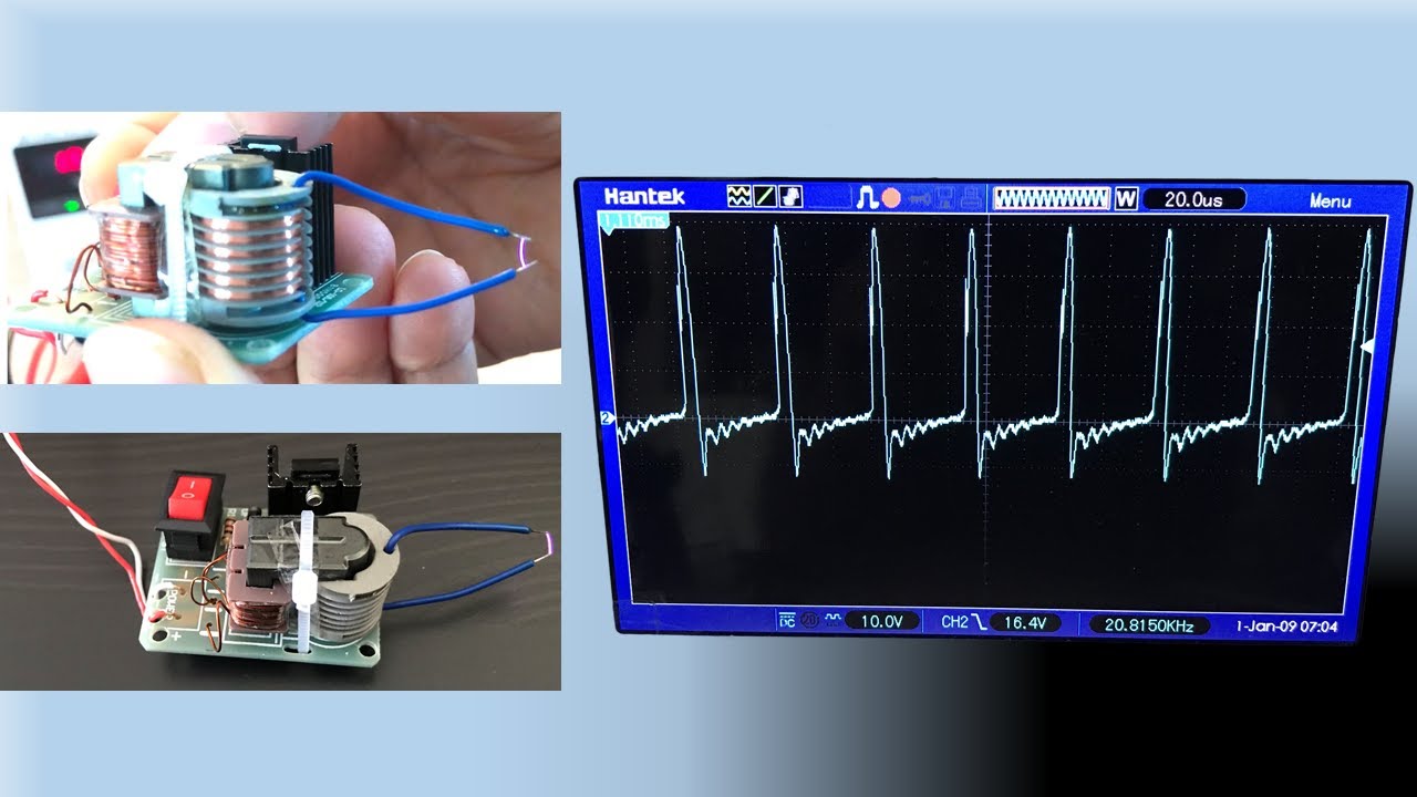 High voltage arc generator kit from ebay - YouTube