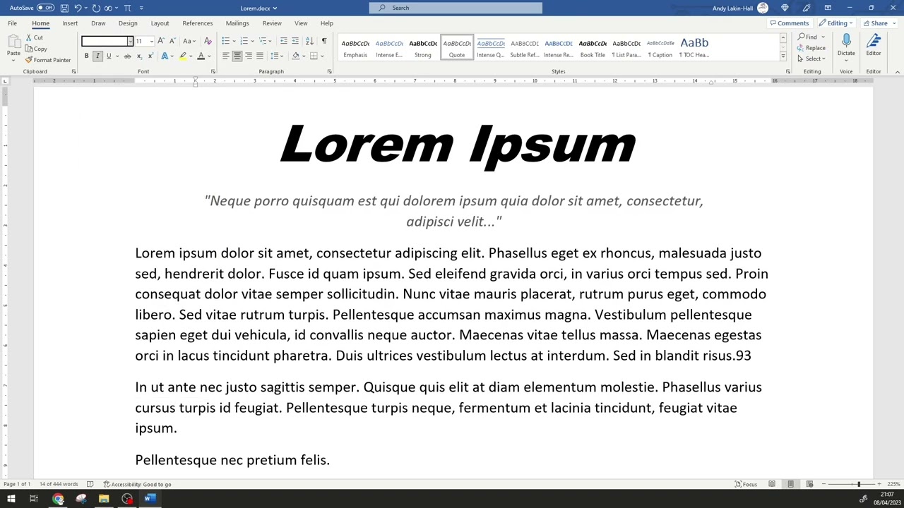 Using Paragraph Styles In Word YouTube Using Paragraph Styles In Word YouTube