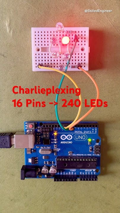 Charlieplexing #electronics #arduino Link in comment box for more details! - YouTube