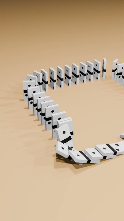 Dominoes Rally #animation #blender - YouTube