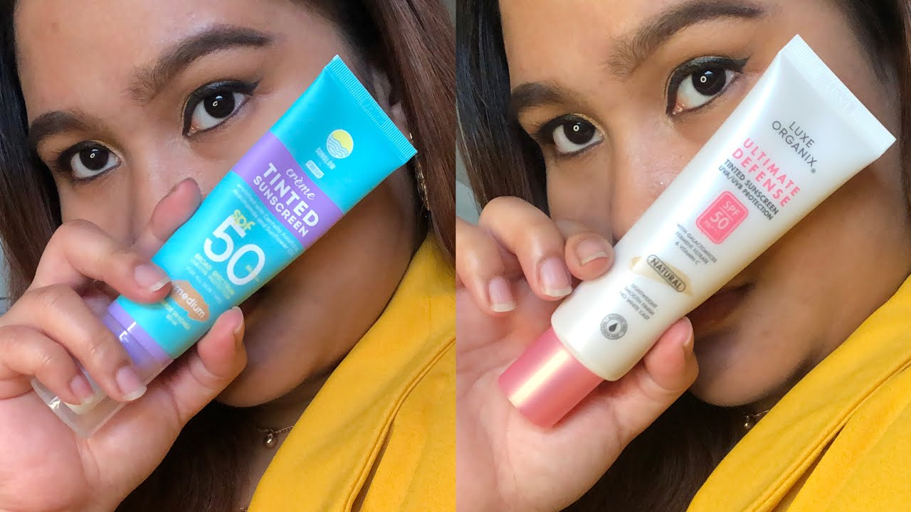 Sunglow by Fresh Tinted Sunscreen VS. Luxe Organix Tinted Sunscreen-ANO ...