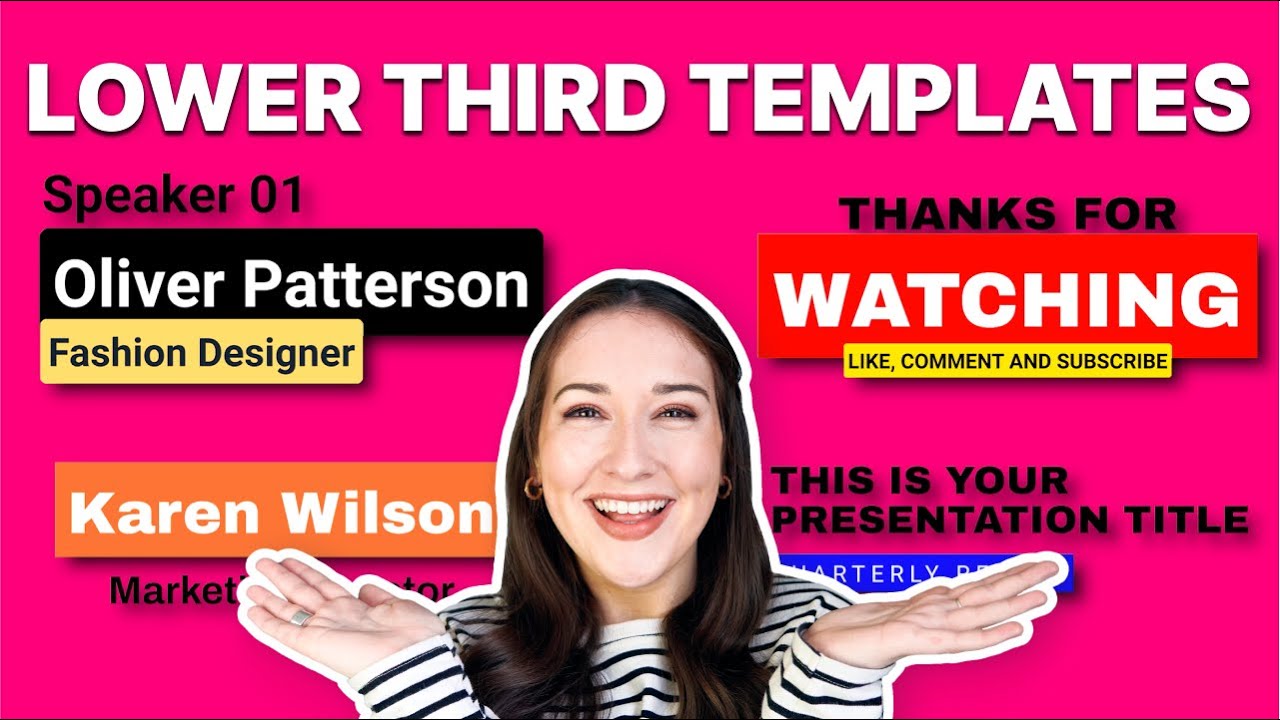 Lower Third Templates | FREE & EASY TO USE - YouTube
