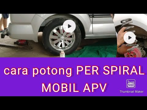 cara cepat membuka dan memotong per roda belakang APV|| otomotif jalanan||bikin gasrock