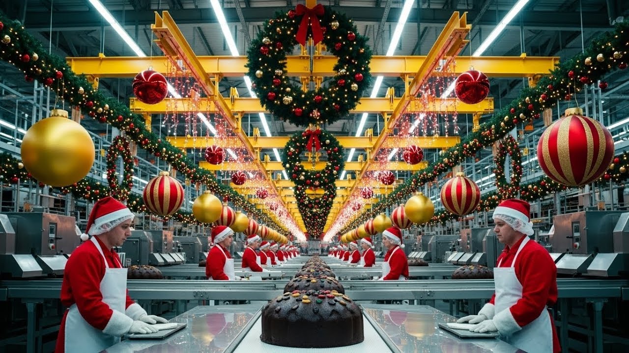 Inside the Christmas Cake Factory – (Full Process) How Luxury Cakes Are ...