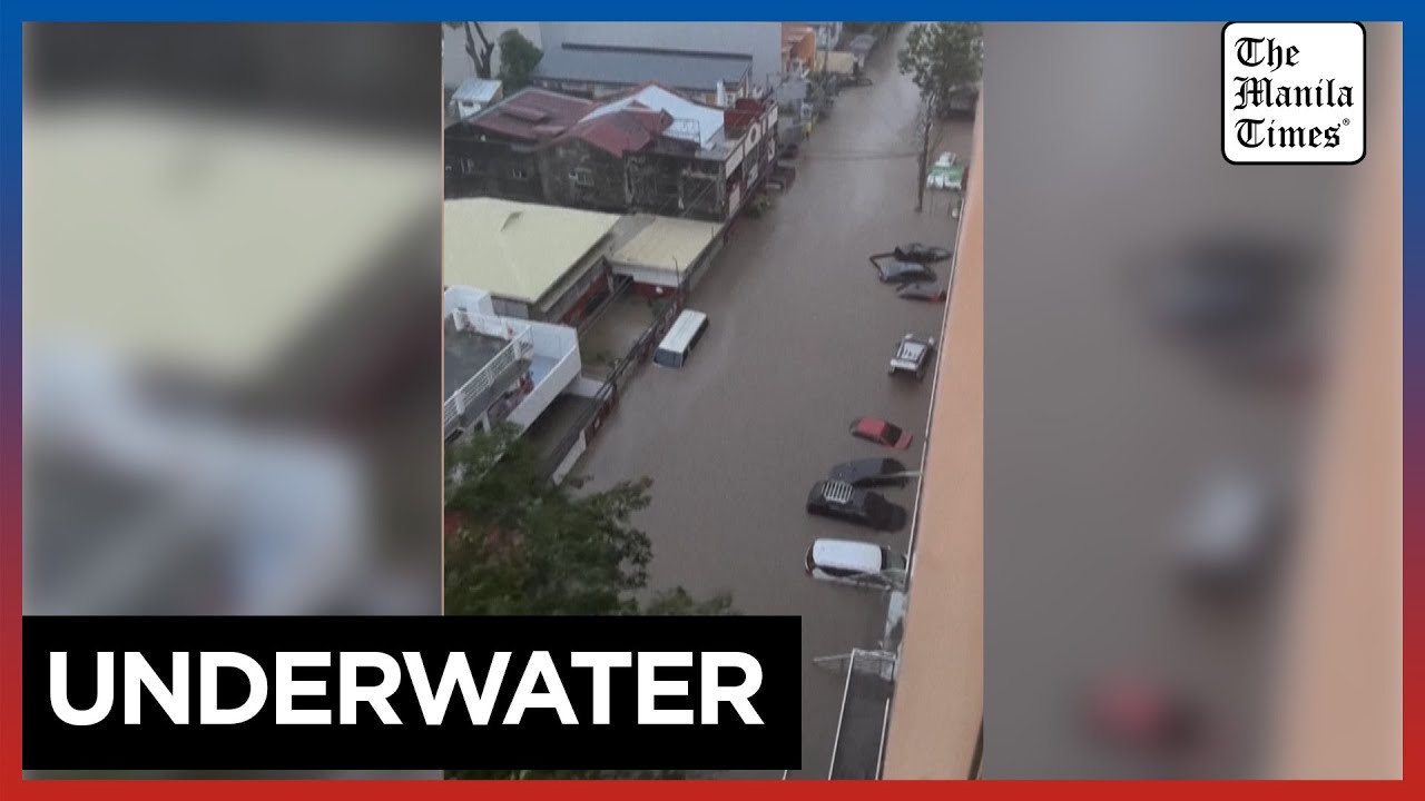 Floods swamp Naga City due to Tropical Storm 'Kristine' - YouTube