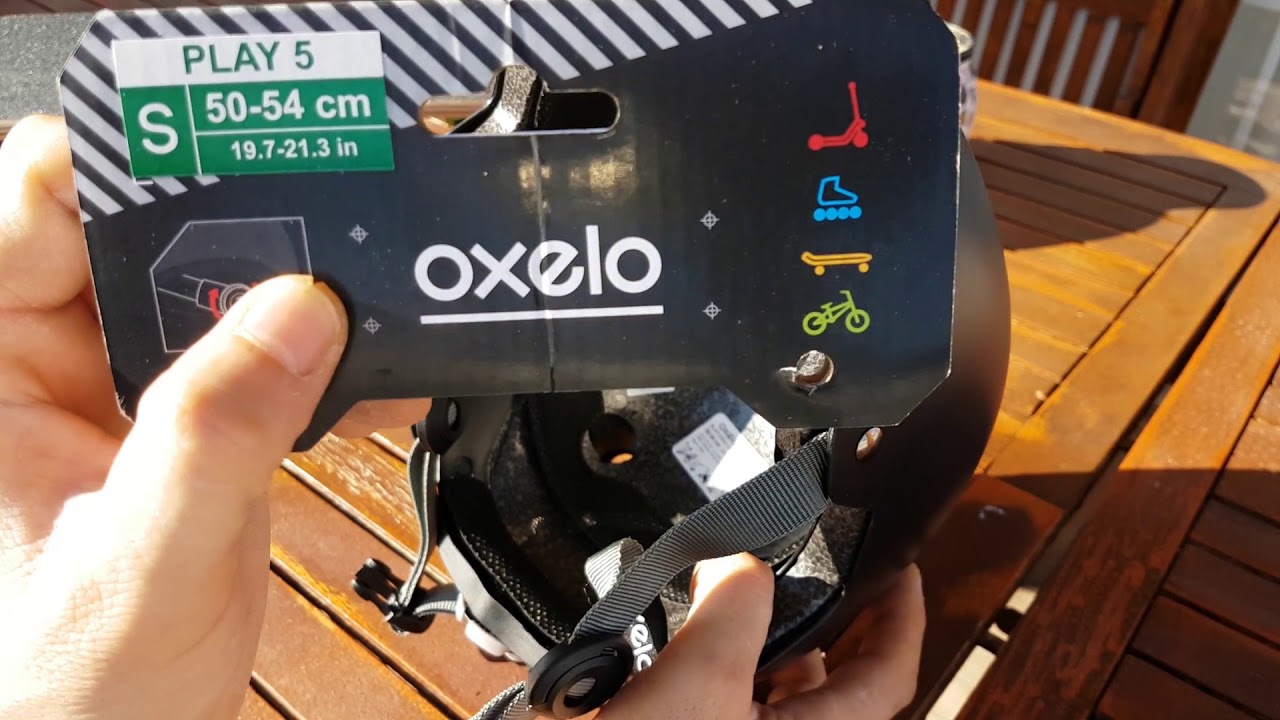 OXELO KASK - PATEN / KAYKAY / SCOOTER - TURKUAZ - PLAY 5 - YouTube