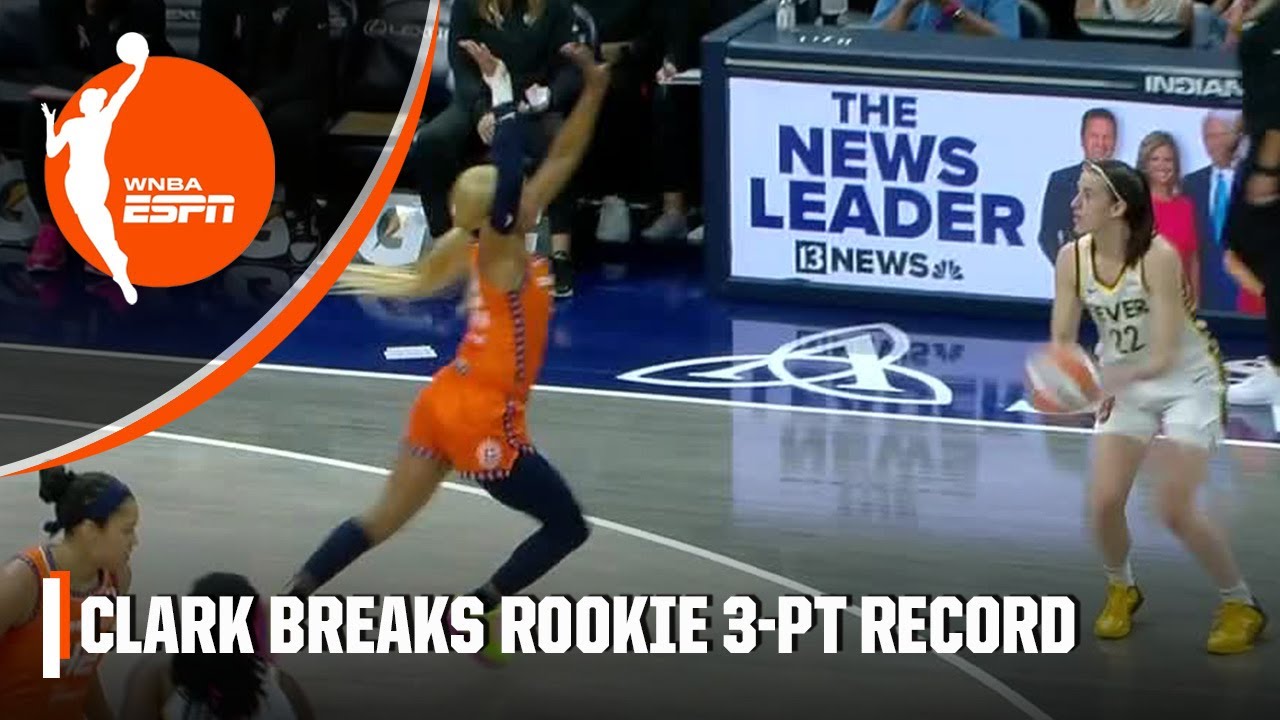 Caitlin Clark BREAKS WNBA RECORD for 3-pointers in a season by a rookie ...