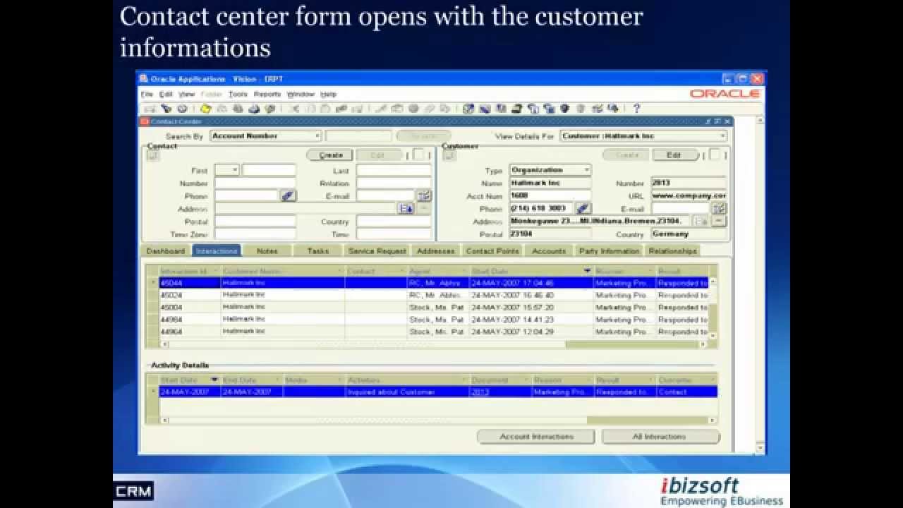Oracle RightNow integration with Oracle Teleservice - YouTube