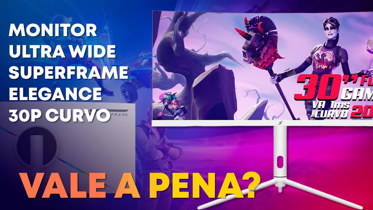 TUDO SOBRE O MONITOR SUPERFRAME ELEGANCE 30P CURVO BRANCO! Realmente ...