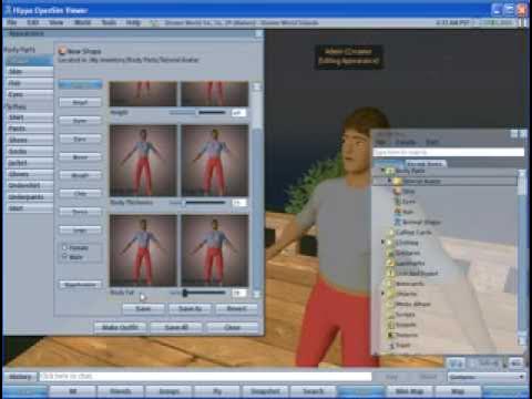 OpenSim Tutorial 6 Basic Avatar - YouTube