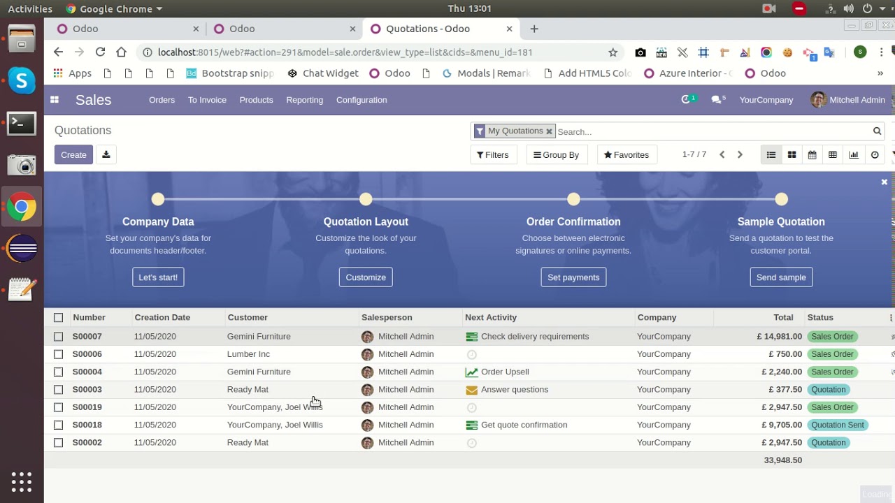 Activity Notification Odoo - YouTube