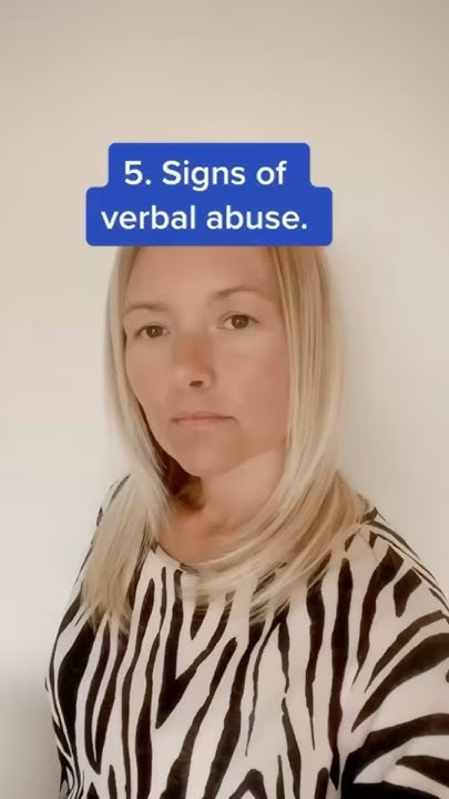 5 Signs Of Verbal Abuse - YouTube