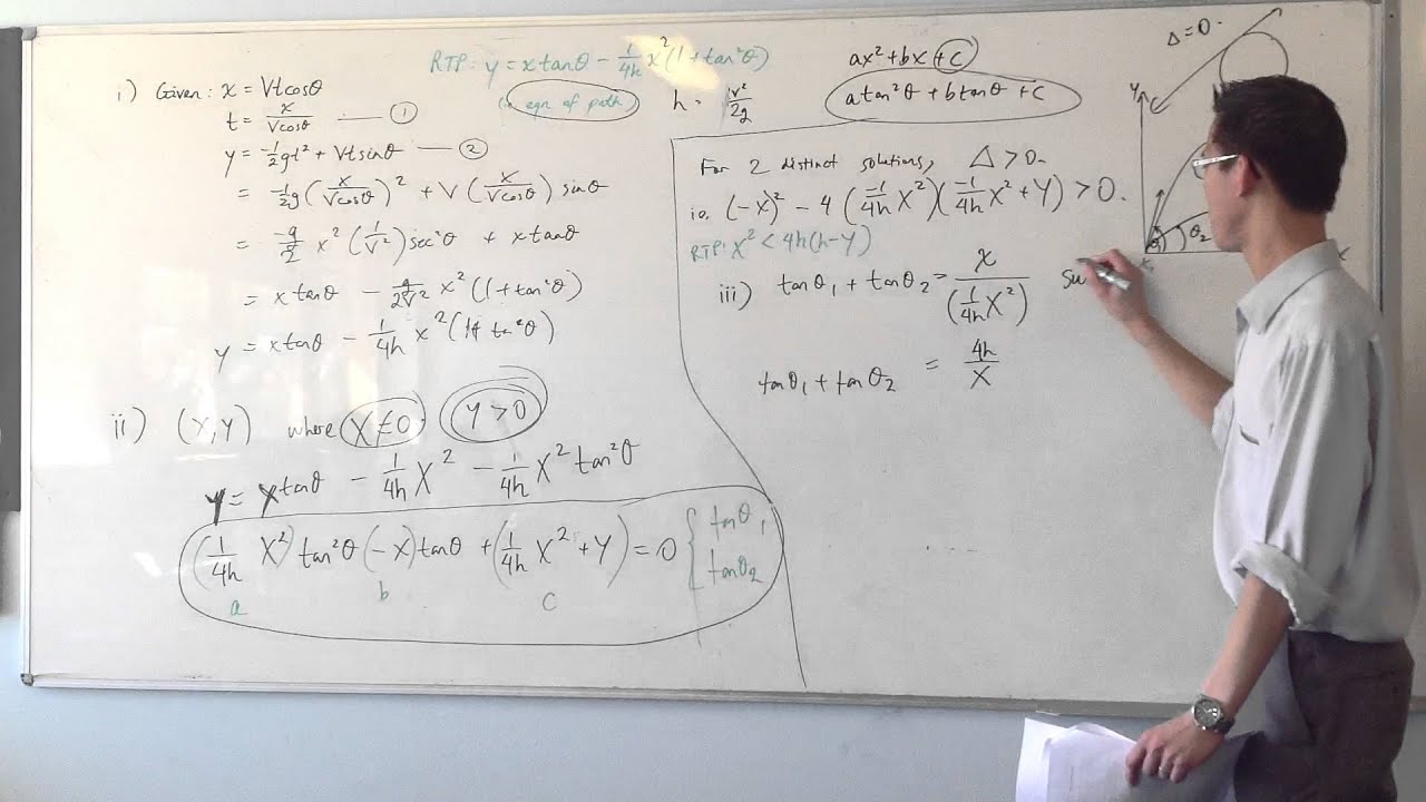 Tricky Projectile Question: Restriction on Angles - YouTube
