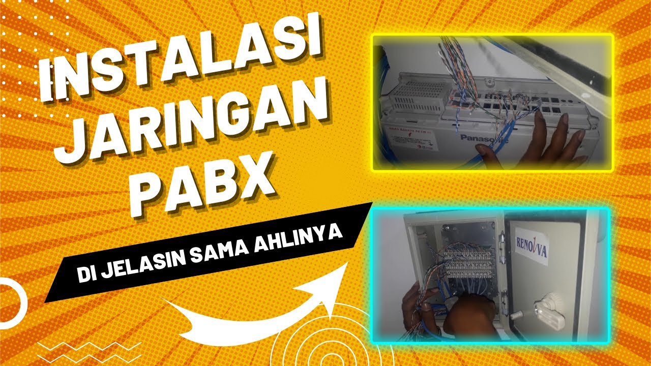 instalasi jaringan telepon PABX praktek dan teori - YouTube
