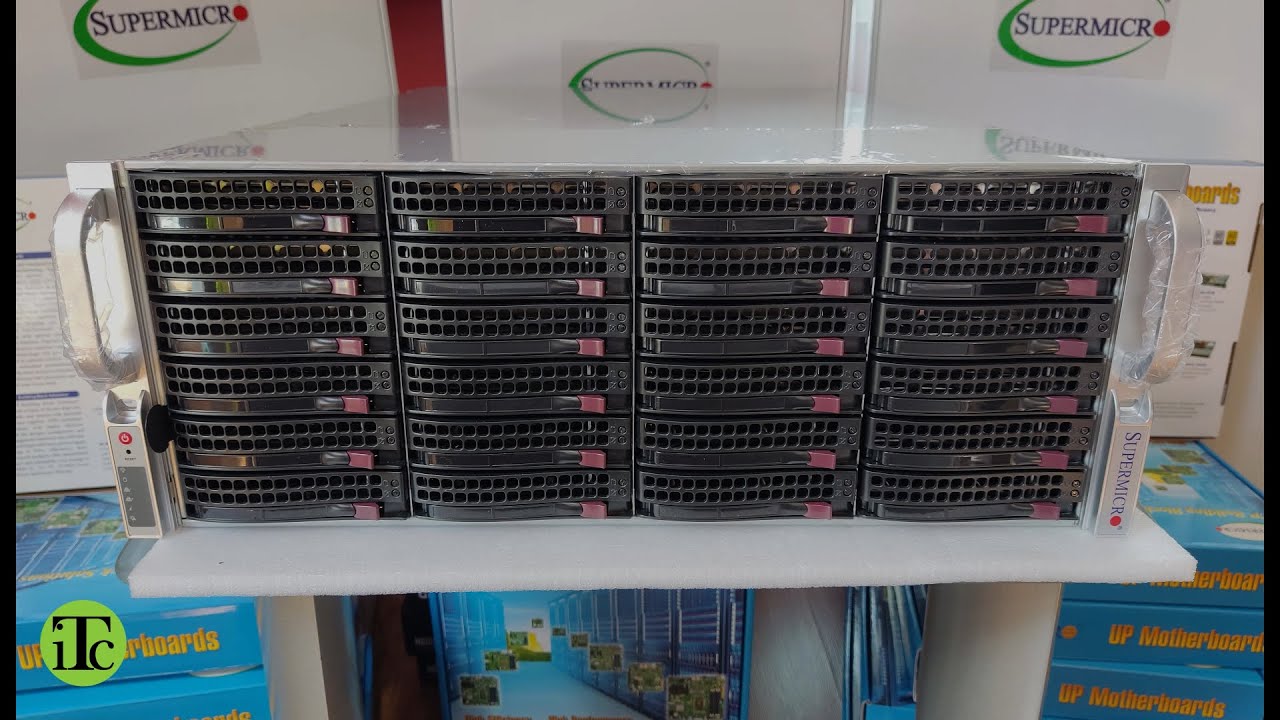 Unboxing Supermicro Storage 4U 846BE1C-R1K23B X12SPL-F Intel® Xeon ...