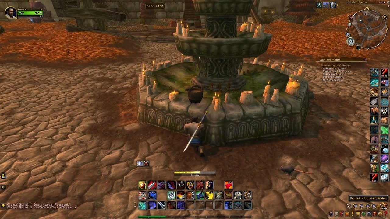 Caer Darrow Fountain Water WoW (Old Scholomance Unlocking) - YouTube
