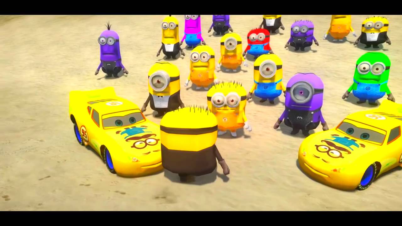The Minions ALL characters Nursery Rhymes best time with Lightning ...