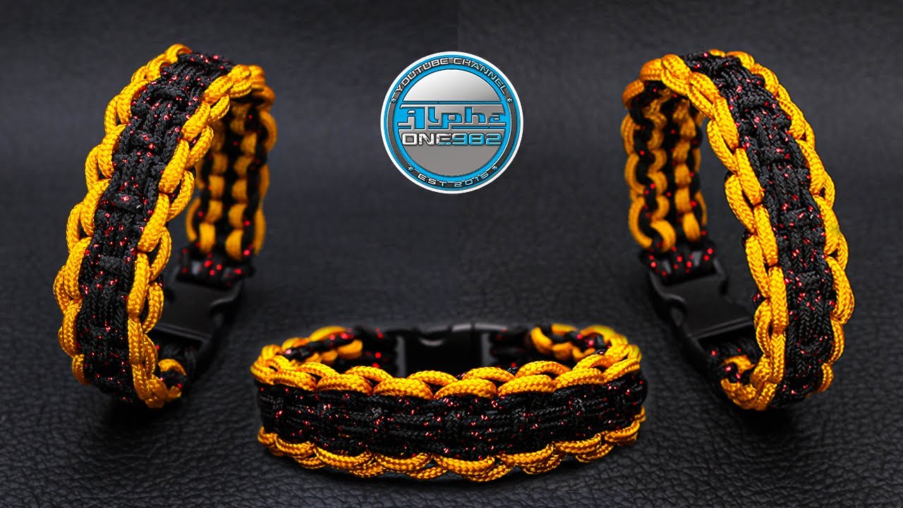 Learn How to Make Thin Paracord Bracelet Rugby Knot Tutorial - YouTube