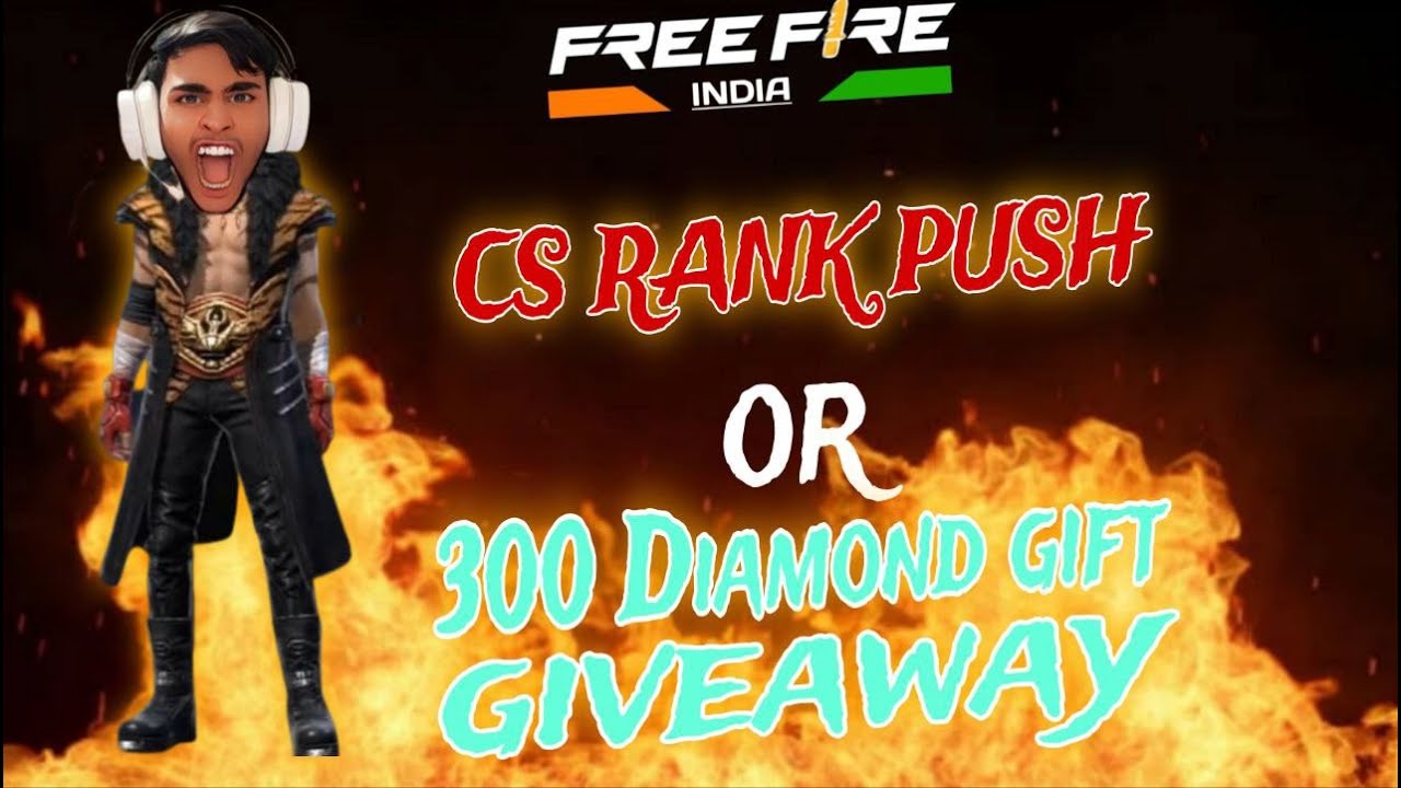 FREE FIRE CS RANK PUSH + 300 Diamond gift giveaway || Road to 2k || # ...
