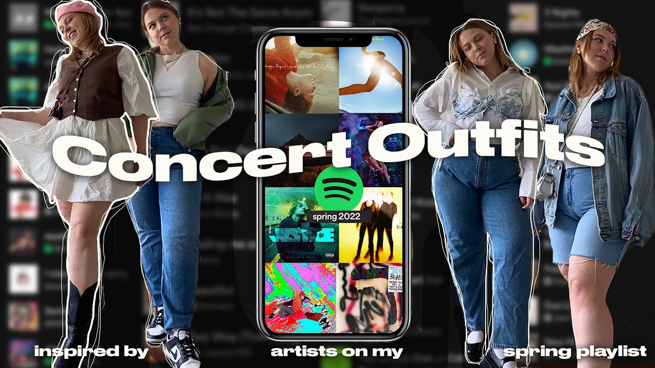 outfits inspired by songs on my spring spotify playlist (concert outfit ...