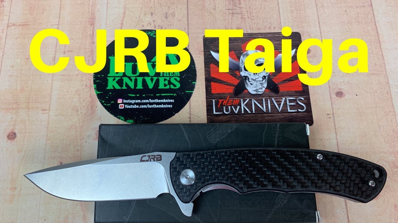 CJRB Taiga Liner Lock Knife from Artisan Cutlery - YouTube