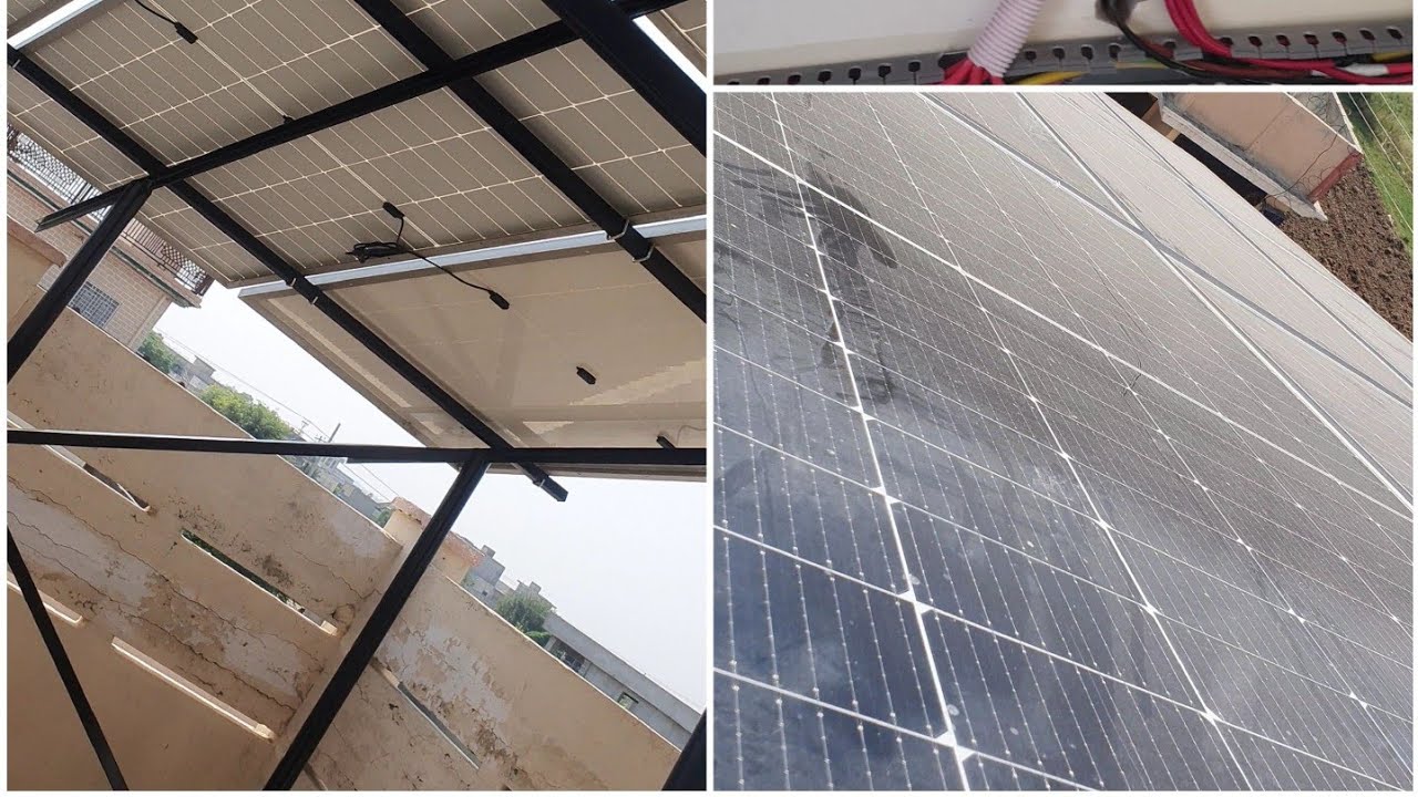 How to install solar panels in C- Channel structure - YouTube