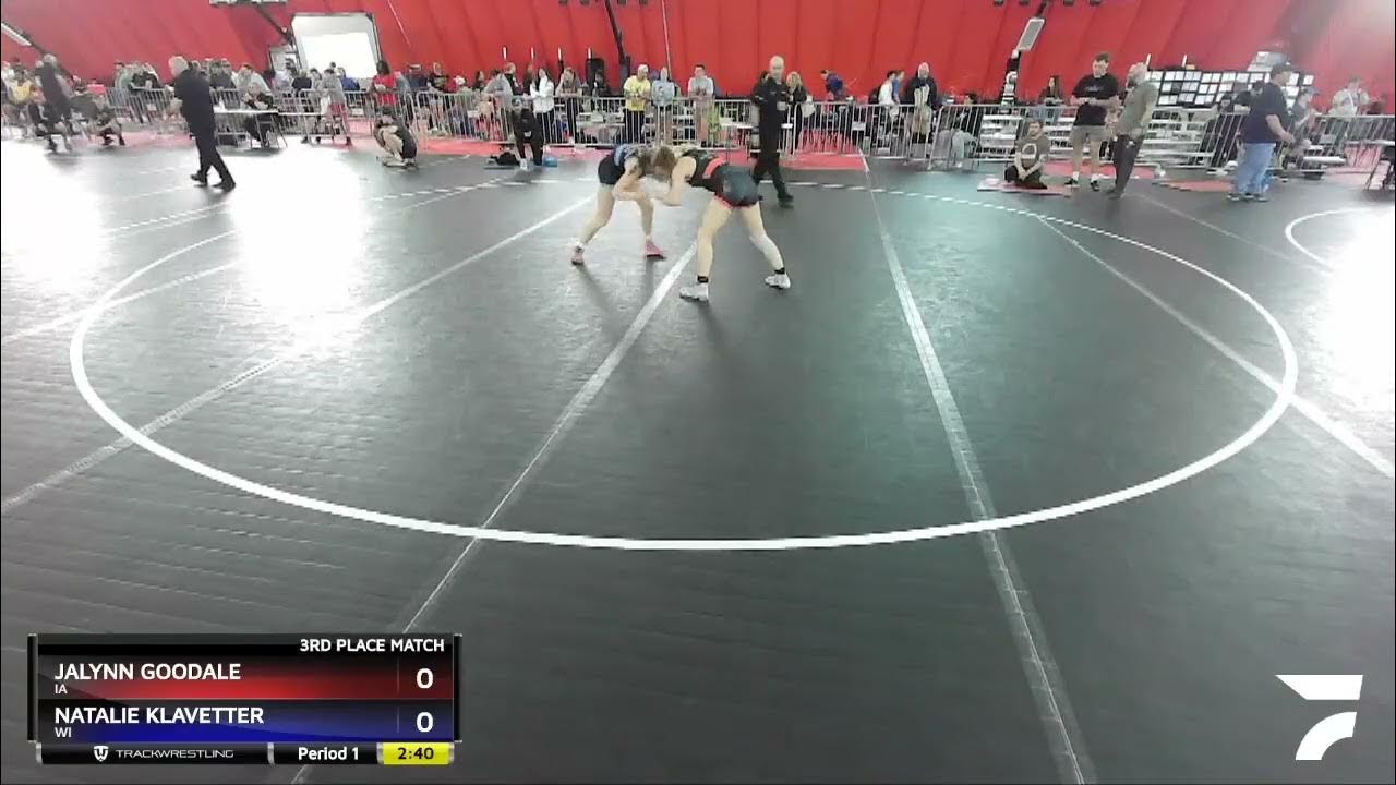 122 Lbs 3rd Place Match - Jalynn Goodale, IA Vs Natalie Klavetter, WI Ed91 - YouTube