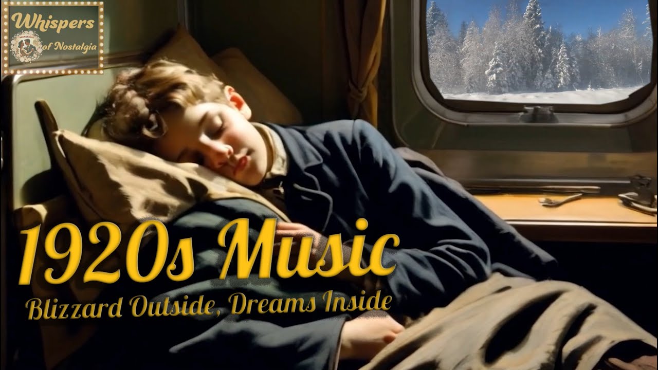Relaxation Snowy Train Ride with Gentle Winter Sounds and 1920s Music ...