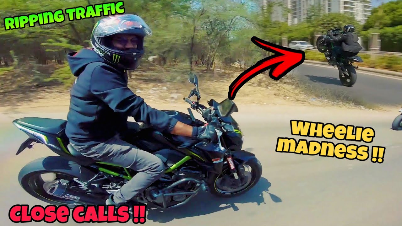 KAWASAKI Z900 ⛔ Wheelie Madness ⚠️I Revv with SKY - YouTube