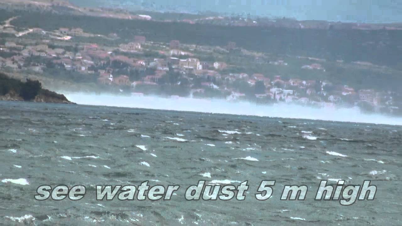 Famous Croatian bora wind - YouTube