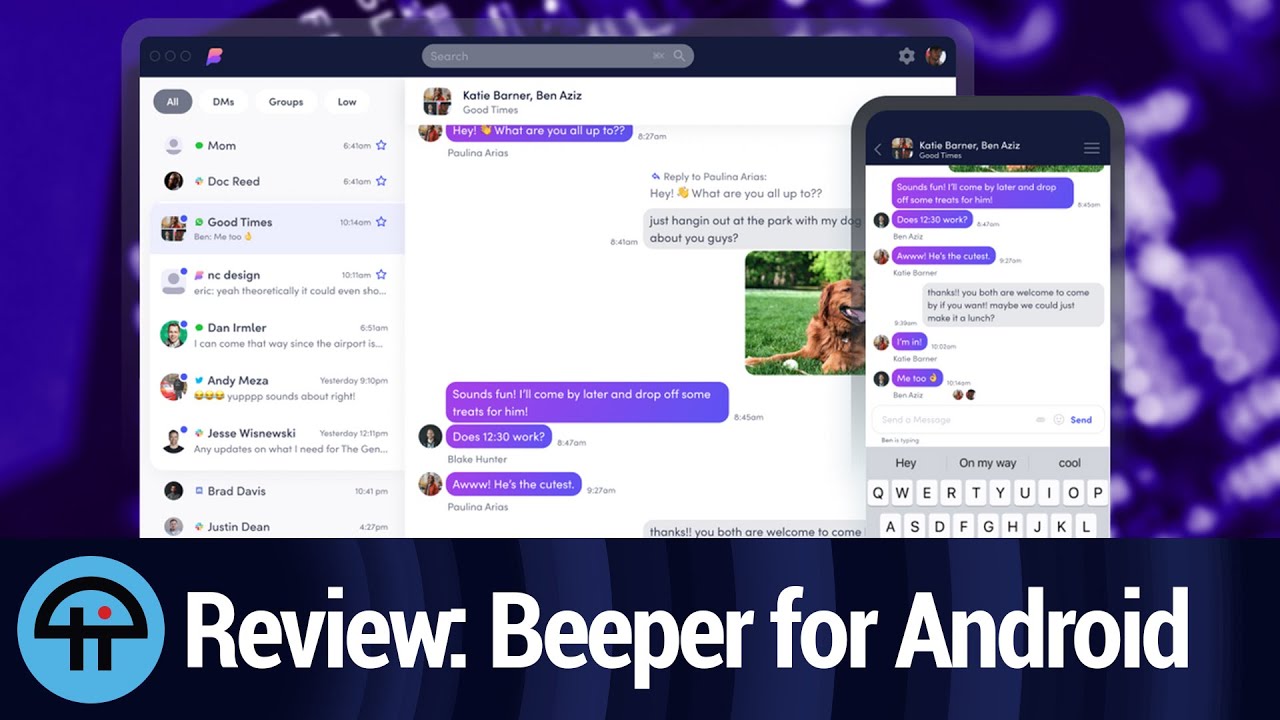 Review of Beeper for Android - YouTube