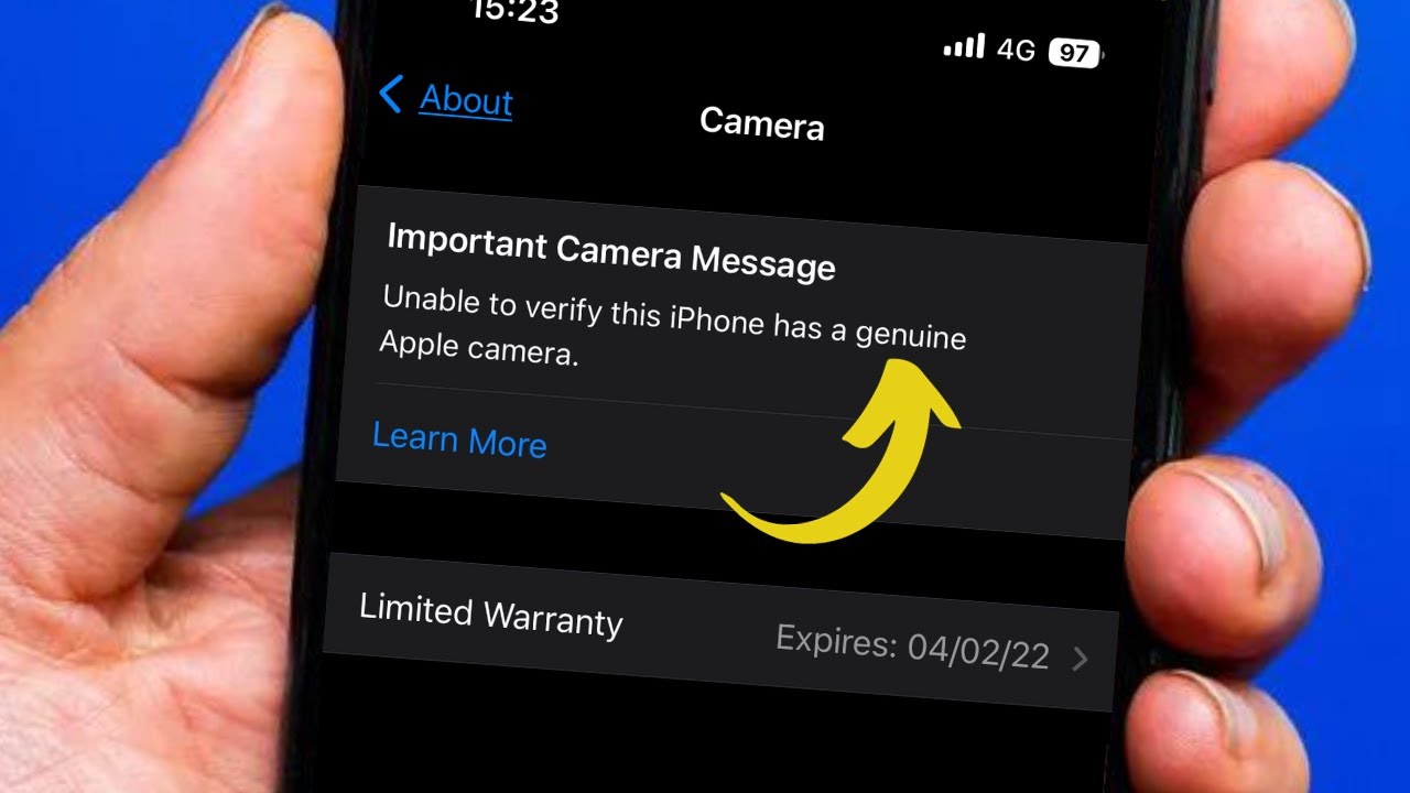 Remove Important Camera message iPhone / 11 Pro Max / 12 Pro Max / 13 ...