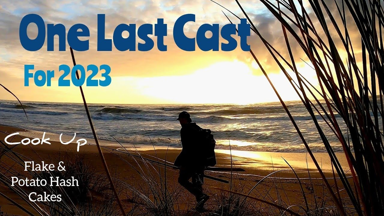 One Last Cast on the Beach for 2023. Fish Hash Cakes Cook up. ep117 - YouTube