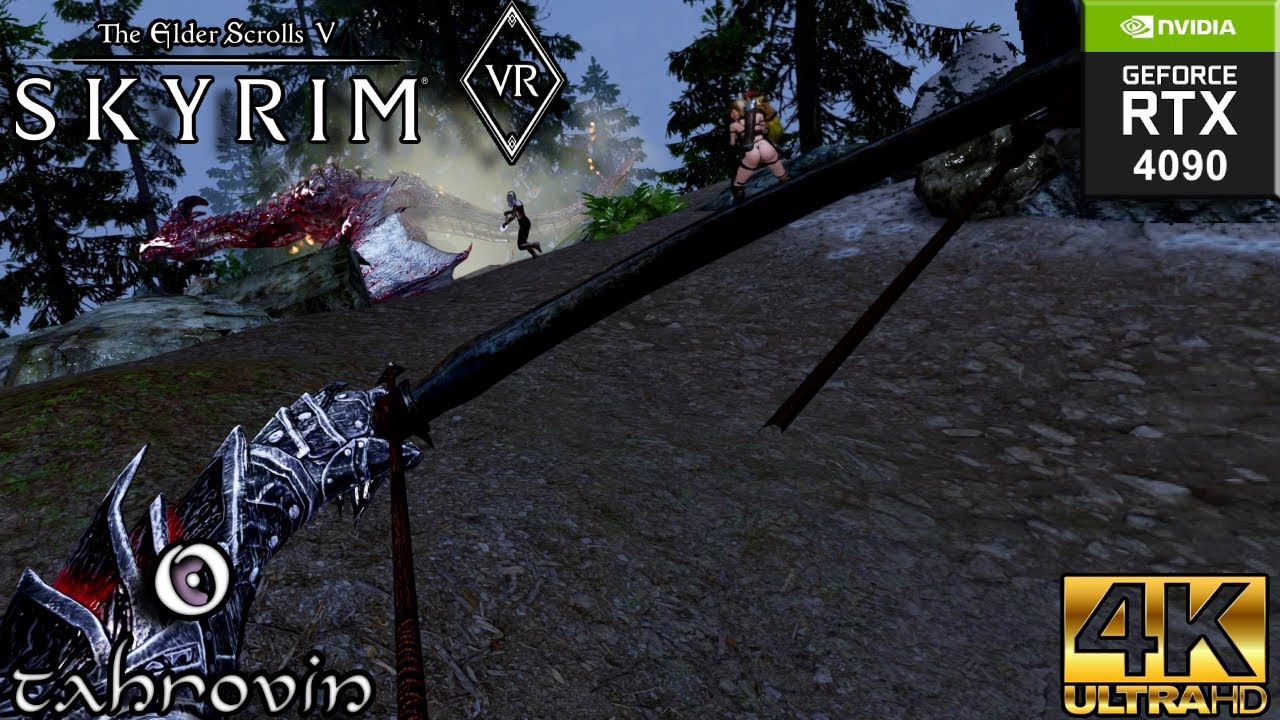 Skyrim VR Back to Tahrovin Gameplay | RTX 4090 Performance Test - YouTube