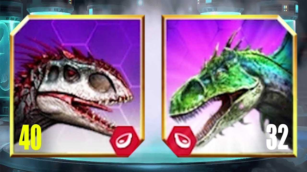INDOMINUS REX Vs ALLONOGMIUS - Jurassic World The Game - YouTube