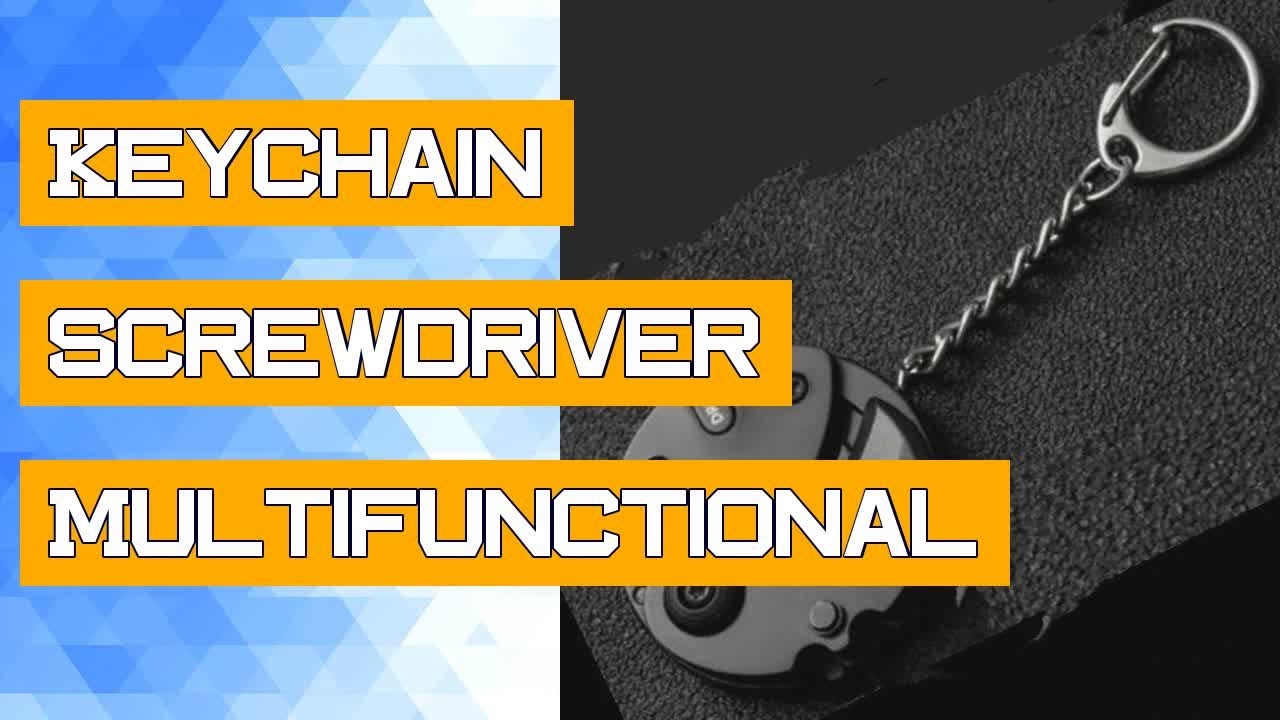 Keychain Screwdriver Multifunctional Hexagon Coin Outdoor EDC Tool ...