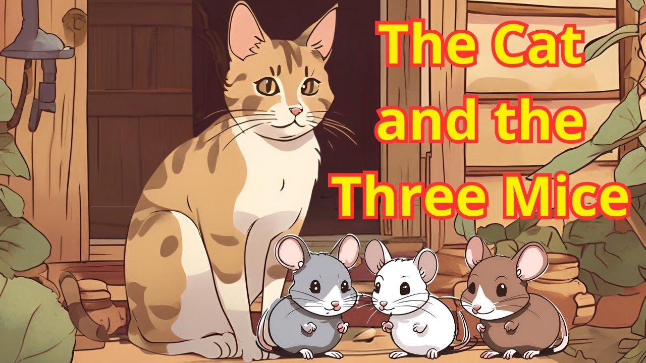 The Cat and the Three Little Mice: Funny Story for Kids | Bedtime Story ...
